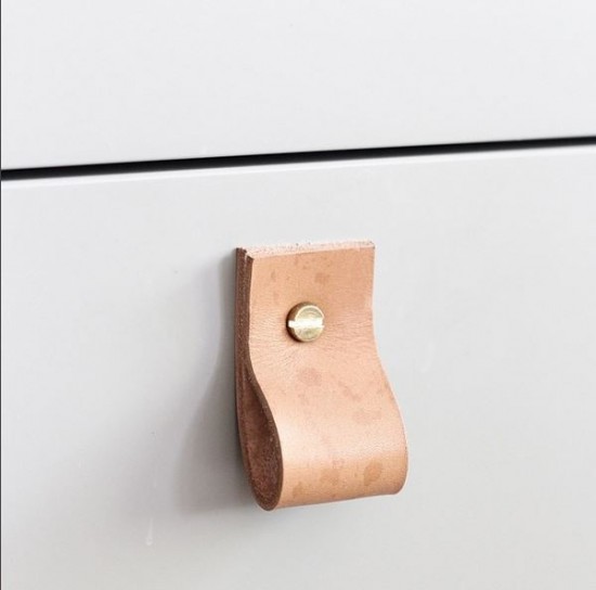Leather Cabinet Hardware - Handles, Knobs & Pulls