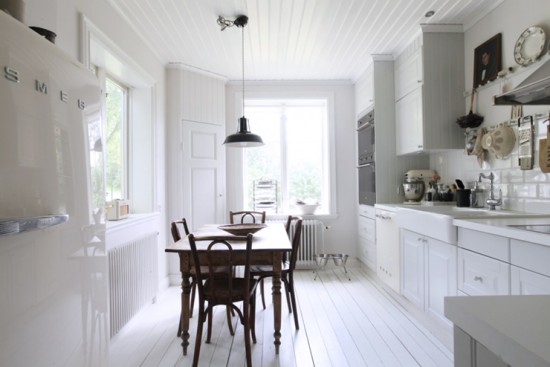 White Kitchen Texture Filled COCOCOZY