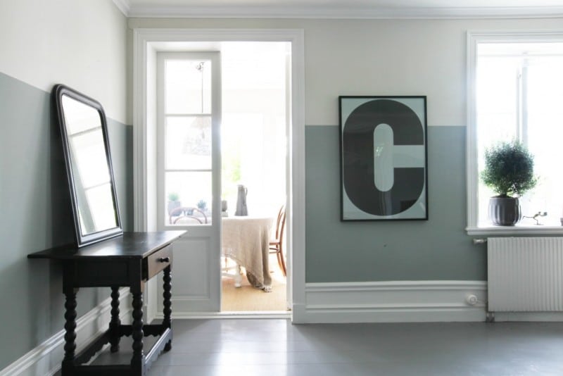 Color Block Living Room - Two Tone Decor - COCOCOZY