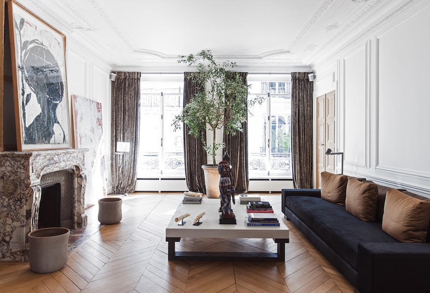 Chic Paris Apartment - Chevron Wood Floors COCOCOZY